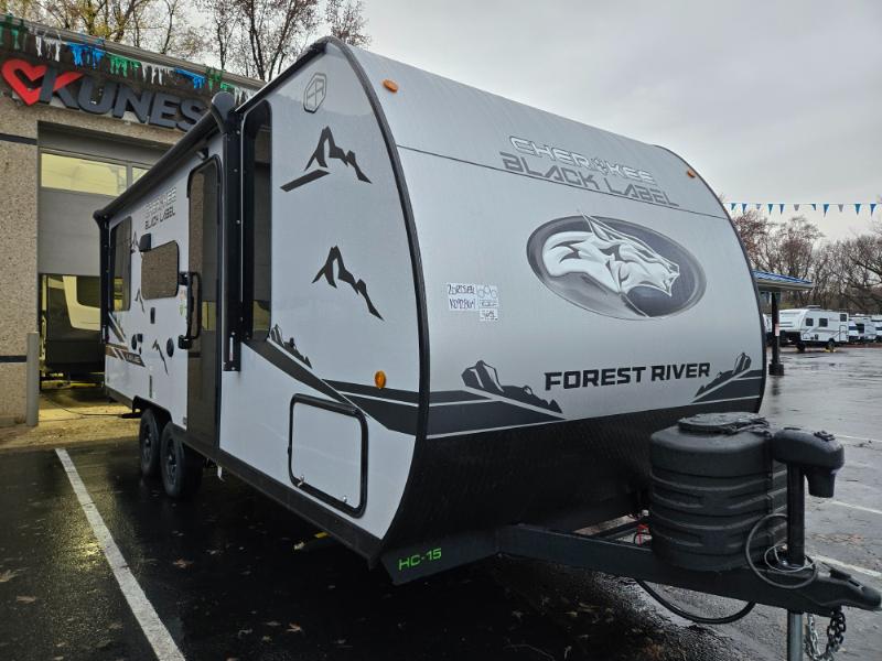 New 2025 Forest River® Cherokee Grey Wolf Wolf Den 20RDSEBL Black Label ...
